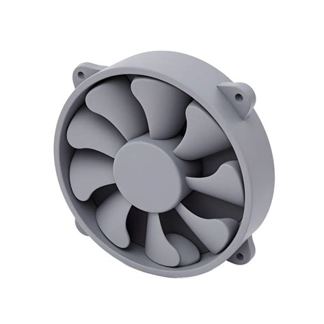 gray computer cooling fan 3d model render 56420799 png