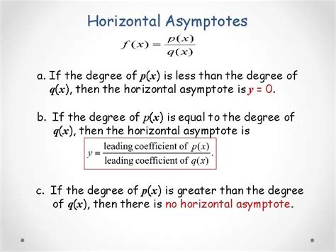 Vertical And Horizontal Asymptotes Of Rational Functions Rational