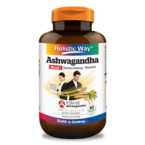 Holistic Way Ashwagandha Mood Vegetarian Capsule To Increased Energy