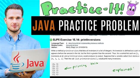 Java Practice It Exercise 1514 Printinversions Arraylist