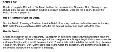 Solved Create A Gui Create A Complete Gui With A File Menu