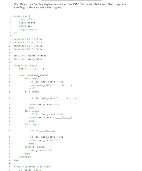 Solved A Consider The Following State Transition Diagram Chegg