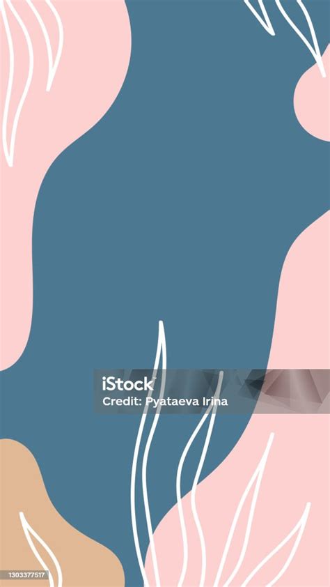 추상적 배경입니다 손으로 다양한 모양과 낙서 개체를 그린 Instagram 스토리에 사용하세요 현대 현대 트렌디 한 벡터 일러스트 0명에 대한 스톡 벡터 아트 및 기타