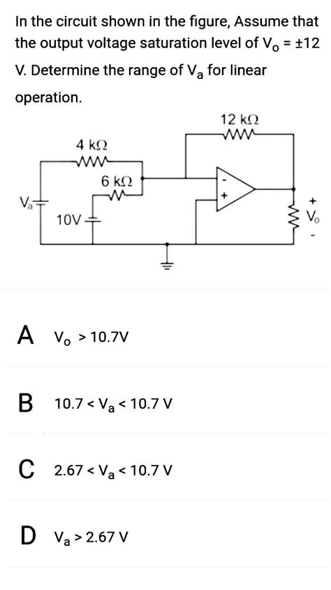 Gate Practice Question Analog Electronics Op Amp Circuits Problem 8