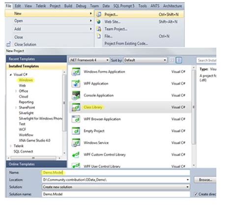 Creating Odata Service Using Wcf Dataservice
