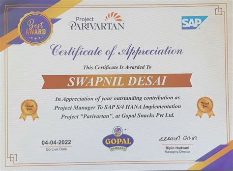 Swapnil Desai On Linkedin Kpmgproud S4hana Sap 24 Comments