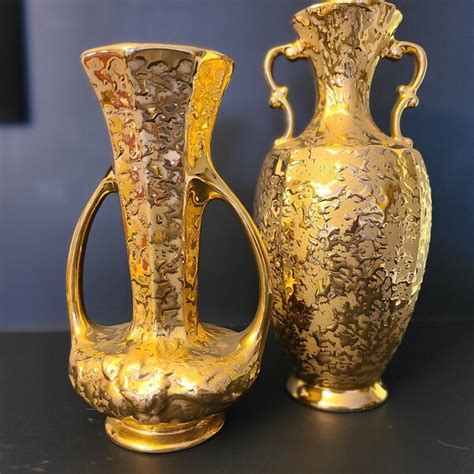 22k Gold Vase Etsy