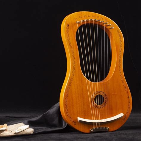 Buy 10 String Mahogany Lyre Harp With Bag And Tool
