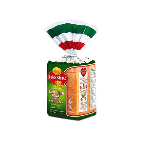Massimo Sandwich Loaf Wheat Germ Bread 400g