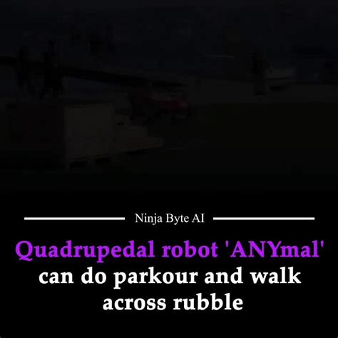 How Anymal Learns Obstacle Courses With Neural Networks Ninja Byte