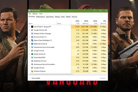 fix high cpu usage when playing call of duty vanguard