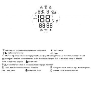 Termostat Digital Programabil Wifi Cu Fir Fer706