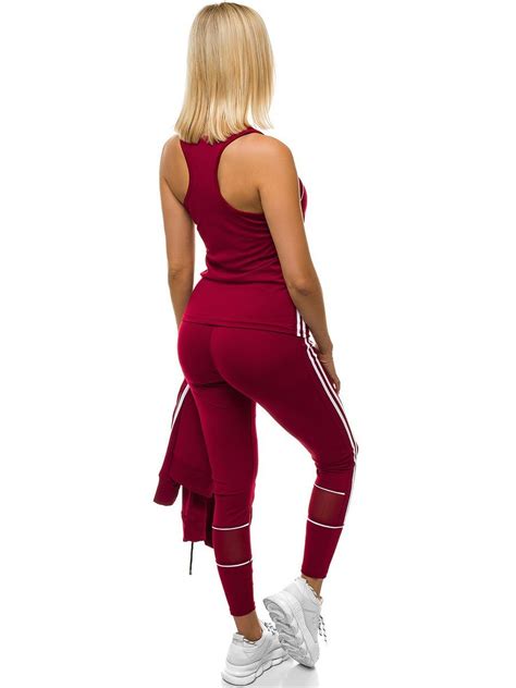 Conjunto De Chándal De Tres Piezas Burdeos Ozonee O 2924 Ozonee