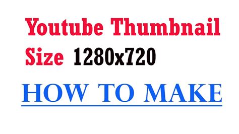 How To Make Youtube Thumbnail In Adobe Photoshop YouTube