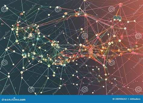 Neural Network With Its Interconnected Nodes And Layers Representing