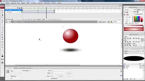 Flash Motion Tween Ile Zıplayan Top Animasyonu Youtube
