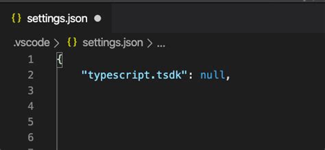Typescripttsdk Setting Not Applied As An Implicit Workspace Vscode