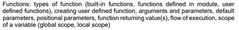 computer science 083 cbse functions