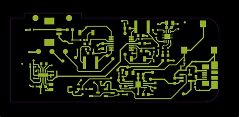 Pcb Four Layer Board In Altium Designer The Power And Ground Layer Is Shown Without Copper