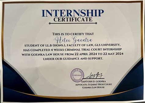 Hetvi Ganatra On Linkedin Dear Connections Ive Successfully Completed My One Month Trial Court