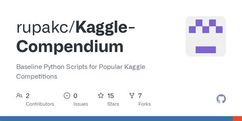 Github Rupakckaggle Compendium Baseline Python Scripts For Popular