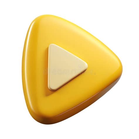 Plastic Yellow 3d Icon Of Player In A Minimalistic Style For The
