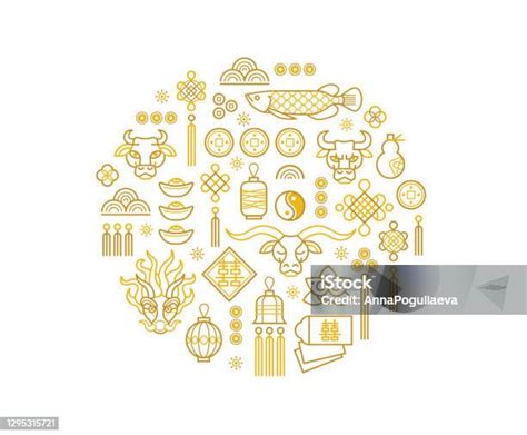 벡터 아이콘 디자인 요소의 개요 그림입니다 황소 조디악 기호 중국 달력에 2021의 상징 일본에 대한 스톡 벡터 아트 및 기타 이미지 Istock