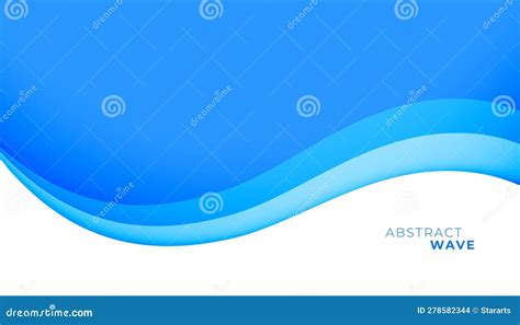 Abstract Blue Wave Shape With Dynamic Curls Background Design Stock Vector Illustration Of