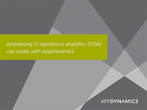 PDF Addressing IT Operations Analytics ITOA Use Cases With Addressing IT Operations