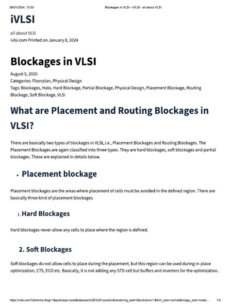 5blockages In Vlsi Pdf