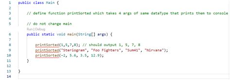 Solved Please Complete The Java Code Public Class Main