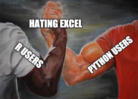 Excel 🙄 Rprogrammerhumor