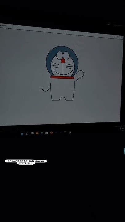 Draw Doraemon Using Python Python Pythonprogramming Doremon Shorts Youtube
