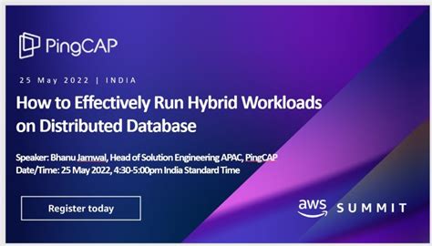 Tidb Powered By Pingcap On Linkedin Aws Distributedsql