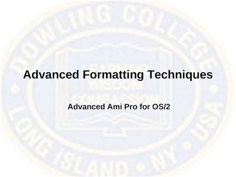 Ppt Advanced Formatting Techniques Dokumen Tips