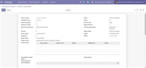 Odoo Certificate License Management Expiry Reminders Automation