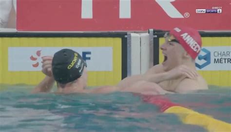Watch French Swimmer Qualifies For Olympics Dislocates His Shoulder Celebrating
