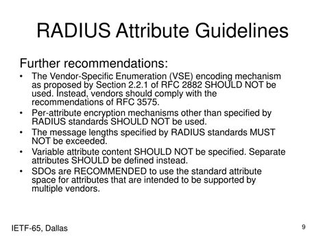 Ppt Radext Wg Radius Attribute Guidelines Powerpoint Presentation