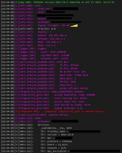 Not Able To Use Esphome And Its Fingerprint Sensor Esphome Home