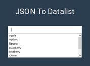JQuery Datalist Plugins JQuery Script