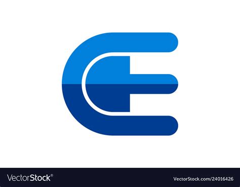 Blue Letter E Logo