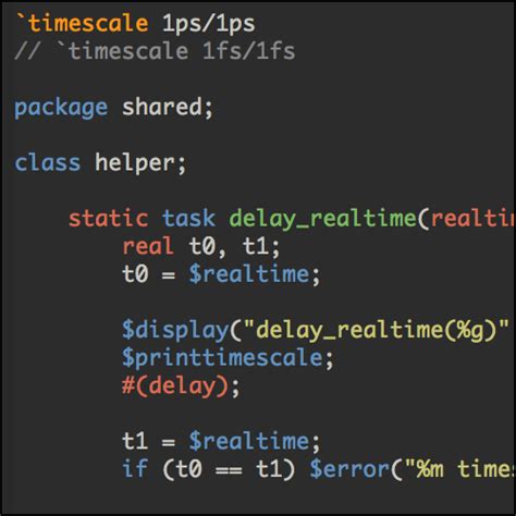 Systemverilog Timescale Across Classes Illustrated — Ten Thousand Failures