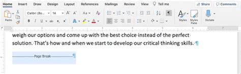 Insert View Or Delete Section Page Breaks In Word Video