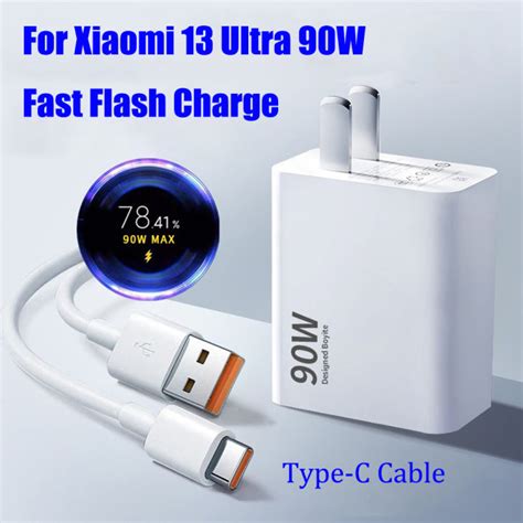 For Xiaomi Ultra W Charger Flash Charging Head With M Usb Type C Cable Fast Charging