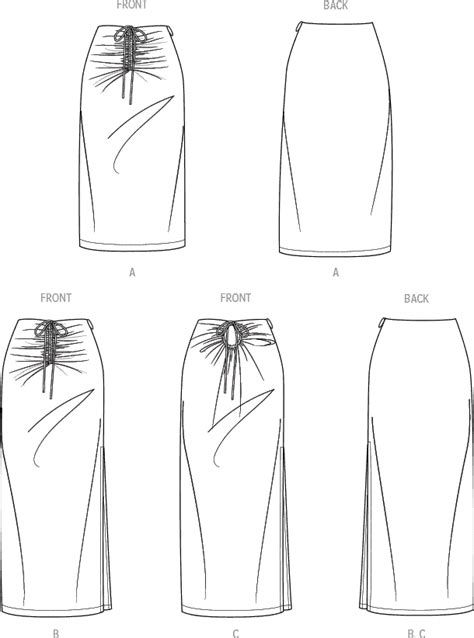 Simplicity Sewing Pattern S9788 Misses Knit Skirts In Two Lengths 9788