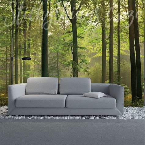 Soaring Green Forest Wall Mural 3 84m Wide By 2 6m High