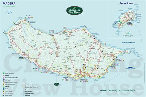 Madeira Tourist Map Madeira Island Map Faxz