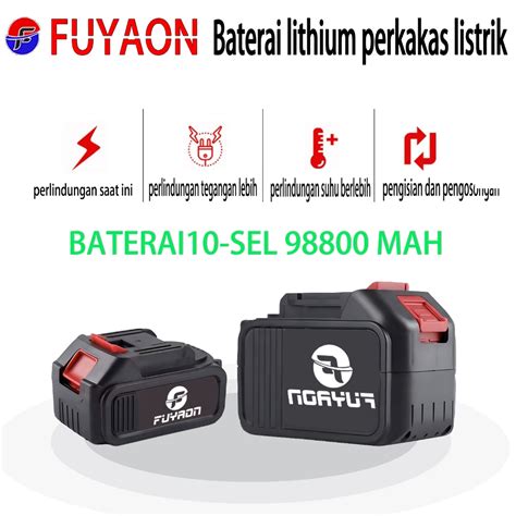 Jual Cod V V Baterai Li Ion Baterai Lithium Genggam Portabel Gergaji Litiumkunci Pas