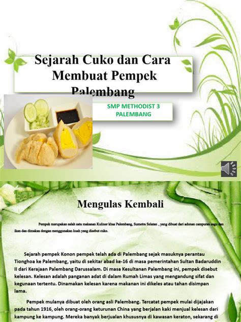 Sejarah Cuko And Bahan Membuat Pempek Pdf