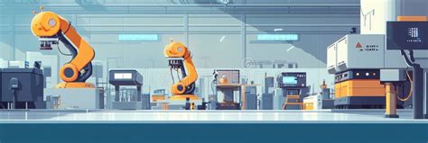 Innovative Automated Factory Utilizing Robotic Machines And Ai For Efficient Production